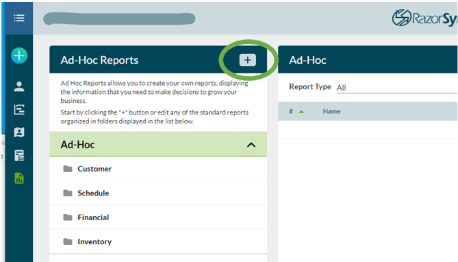 How to create Ad Hoc Reports