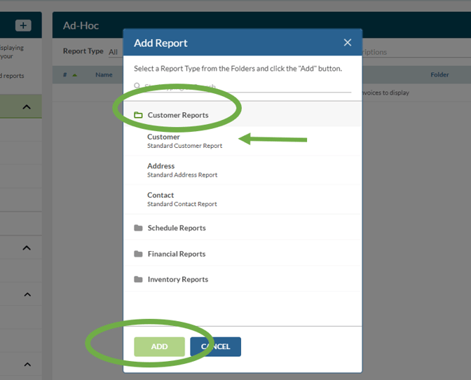 How to create Ad Hoc Reports